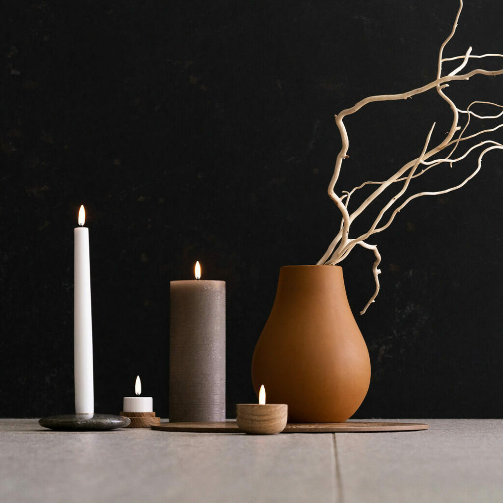 Uyuni LED kaars - Pillar Melted Sandstone Rustic - koop je bij ...