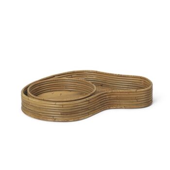 Ferm Living - Isola Dienbladen Rotan - set van 2 | Scandinavisch Design ...